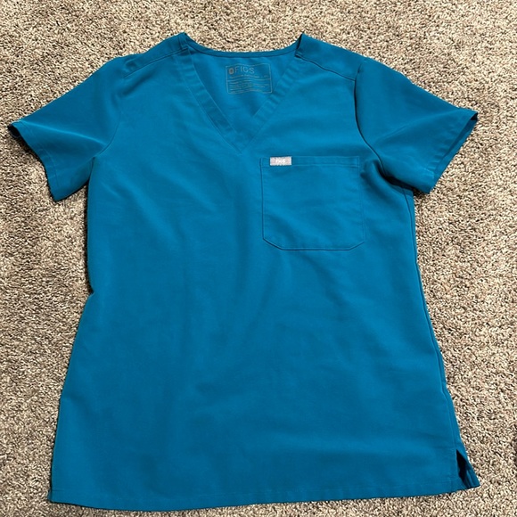 Figs | Tops | Figs Pacific Blue Catarina One Pocket Scrub Top | Poshmark